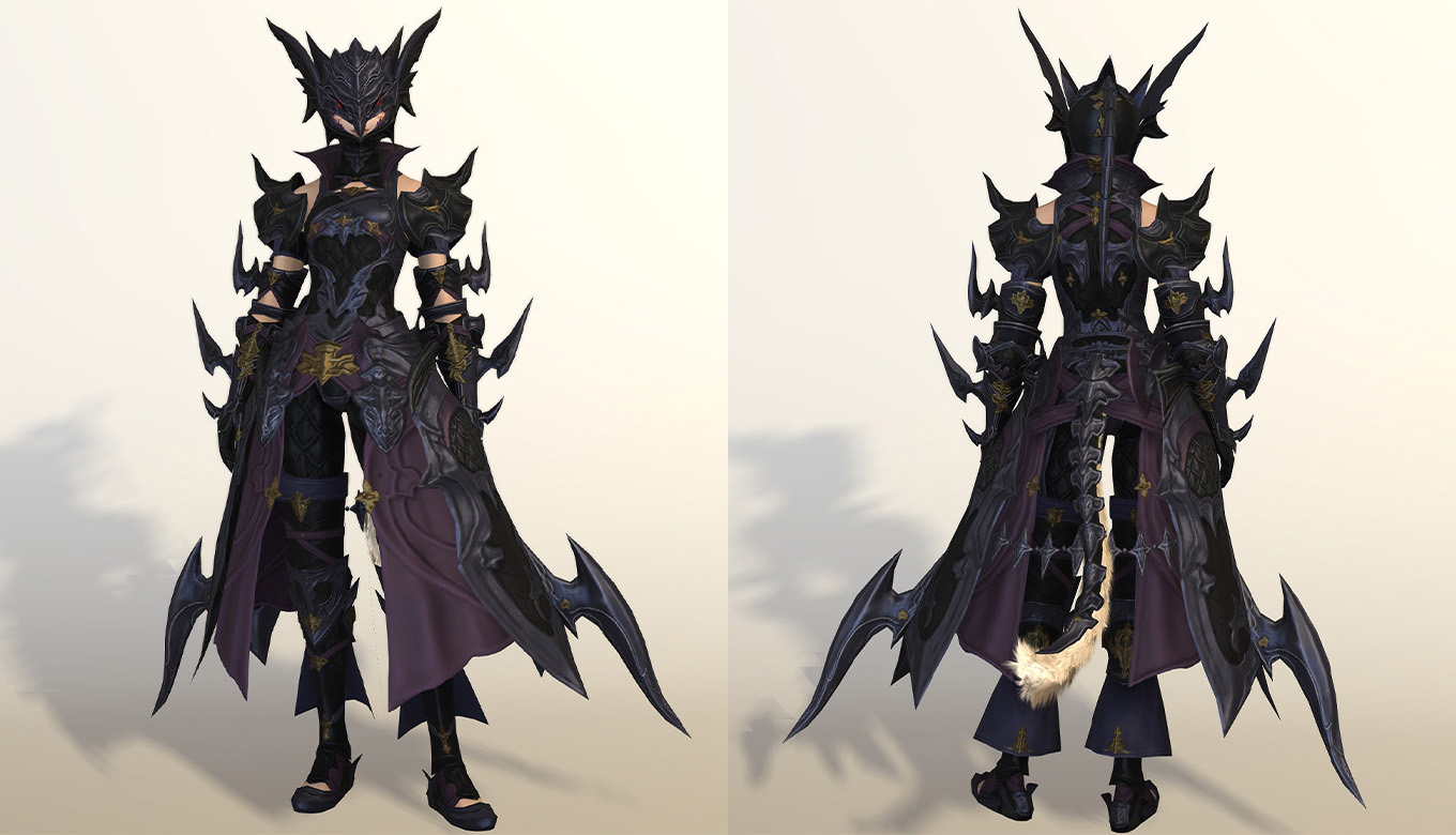 【FF14】AF4 アイディアル・プテロスレイバー装備の見た目【竜騎士装備】 | FF14 ゆんのぼうけん